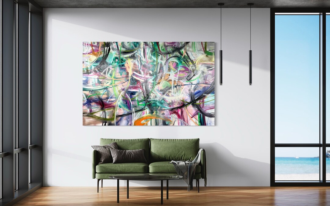 The Beginning and the End - Extra Large Abstract Painting. Oil Abstract ...