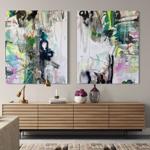 Diptych Abstract Painting, XXL Contemporary Art, Modern Paintings ...
