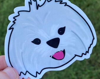 Maltese Sticker | Etsy