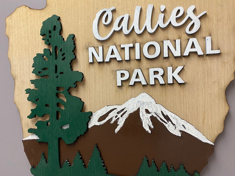 Customized National Park Sign - Etsy