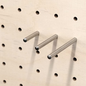 5x Steel Pins Rod Pegboard Accessory - Etsy