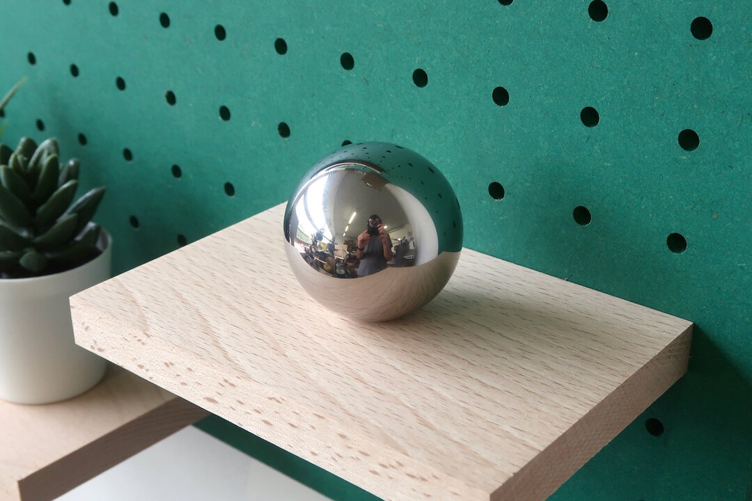 Decorative Polished Metal Sphere and Its Stabilizing Platform - Etsy