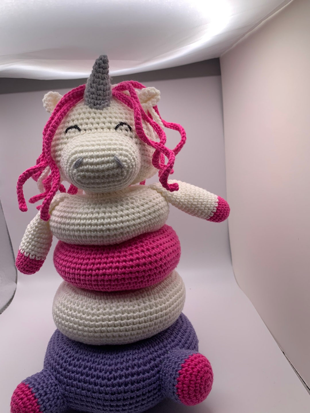 Unicorn Stacking Toy - Etsy