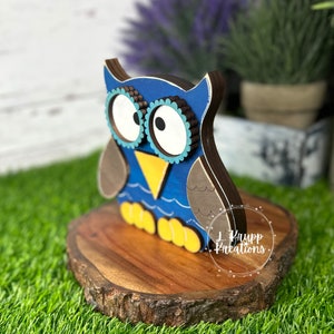 Rustic Wood Owl Decor - Charming Farmhouse Accent, Perfect for Woodland ...