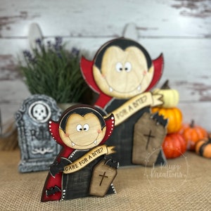 Farmhouse Vampire Decor Spooky Rustic Wood Halloween, Primitive Gothic ...