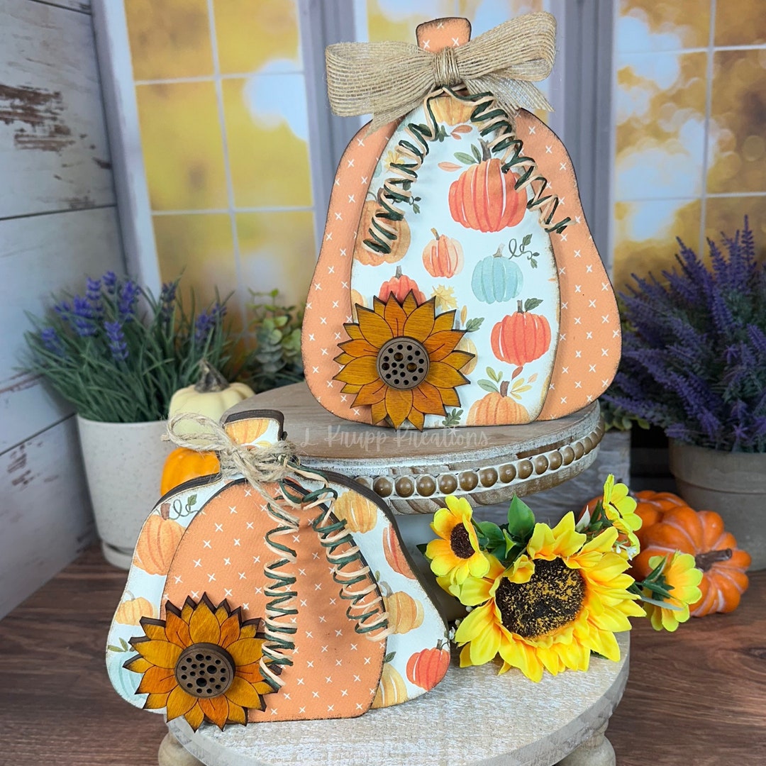 Rustic Wooden Pumpkins - Cozy Fall Decor for Farmhouse Vibes - Etsy