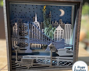 New York Shadow Box - Etsy