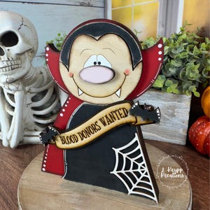 Farmhouse Vampire Decor - Spooky Rustic Wood Halloween, Primitive ...