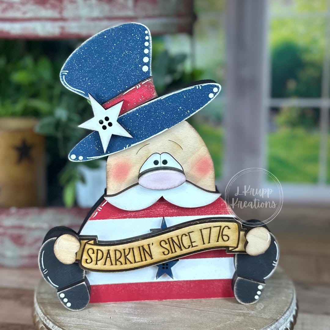 Vintage Rustic Uncle Sam Decor: Perfect for a Charming 4th of July ...