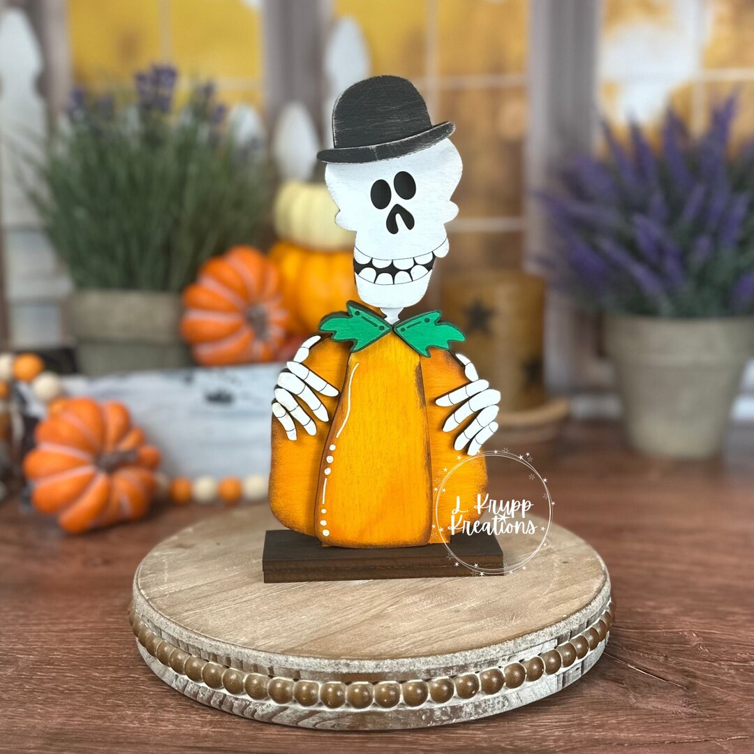 Wooden Skeleton, Wood Skeleton, Halloween Decor, Farmhouse Halloween ...