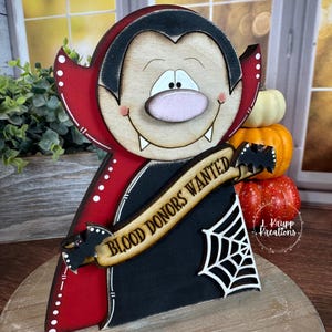 Farmhouse Vampire Decor - Spooky Rustic Wood Halloween, Primitive ...