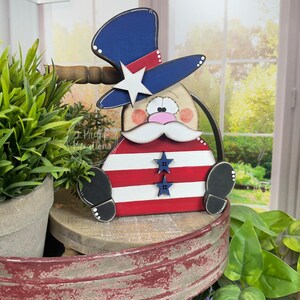 Vintage Rustic Uncle Sam Decor: Perfect for a Charming 4th of July ...