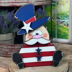 Vintage Rustic Uncle Sam Decor: Perfect for a Charming 4th of July Celebration - Etsy