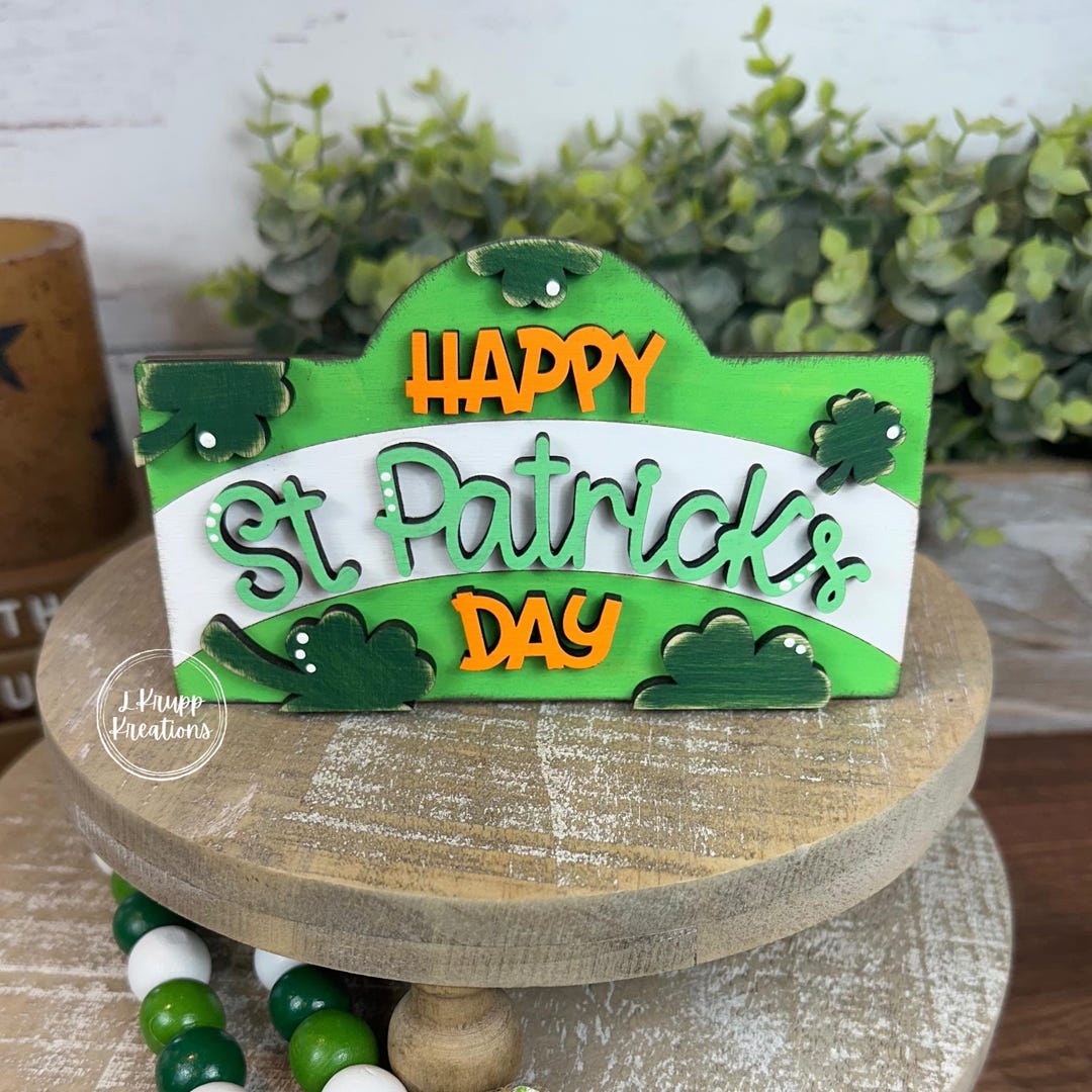 Charming St. Paddy's Mini Sign Insert for Your Farmhouse Vibe - Etsy