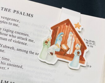 Nativity Bookmark | Etsy