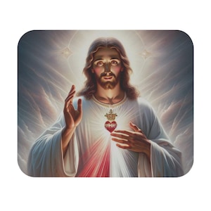 Divine Mercy Mouse Pad Jesus Mouse Pad Catholic Mouse Pad Religious ...