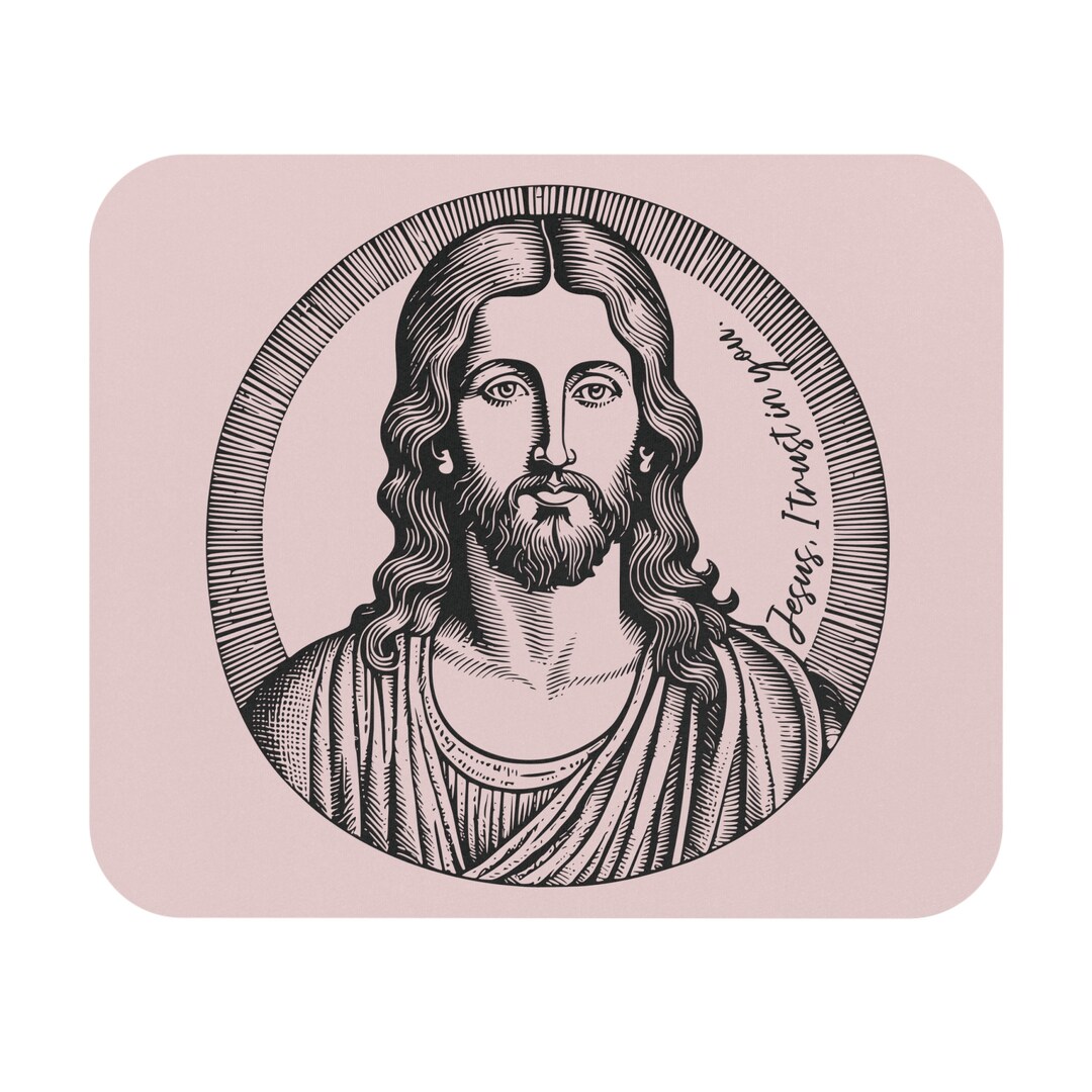 Jesus I Trust in You Mouse Pad Jesus Mouse Pad Catholic Mouse Pad ...