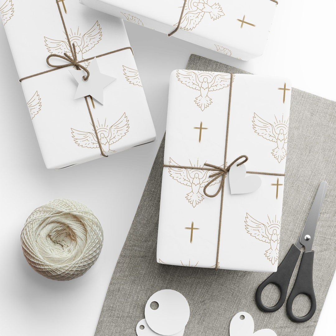 Holy Spirit Gift Wrapping Paper Roll Catholic Wrapping Paper Religious ...