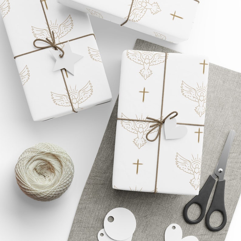 Holy Spirit Gift Wrapping Paper Roll Catholic Wrapping Paper Religious ...