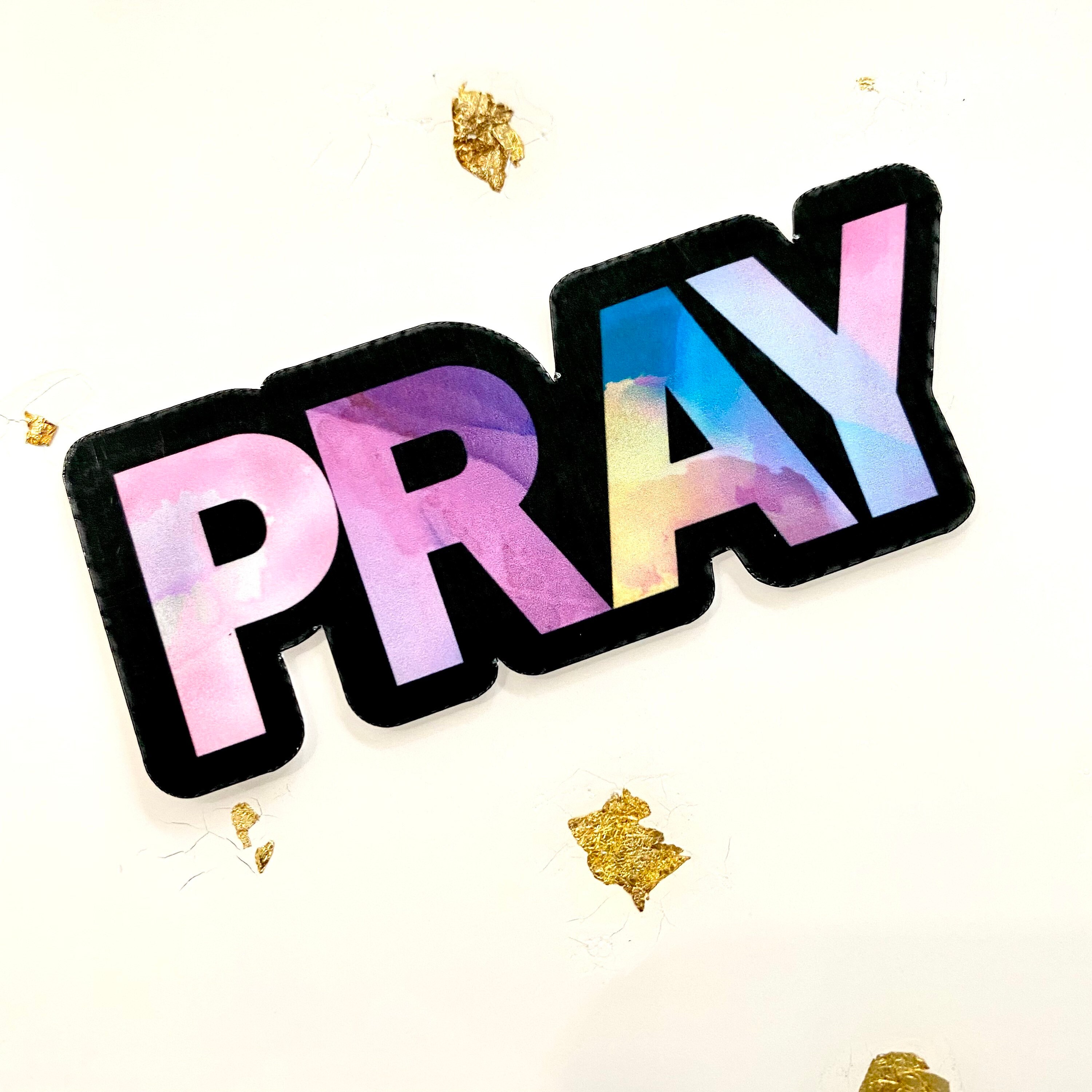 Pray Sticker Catholic Waterproof Sticker Decals Faith Stickers | Etsy