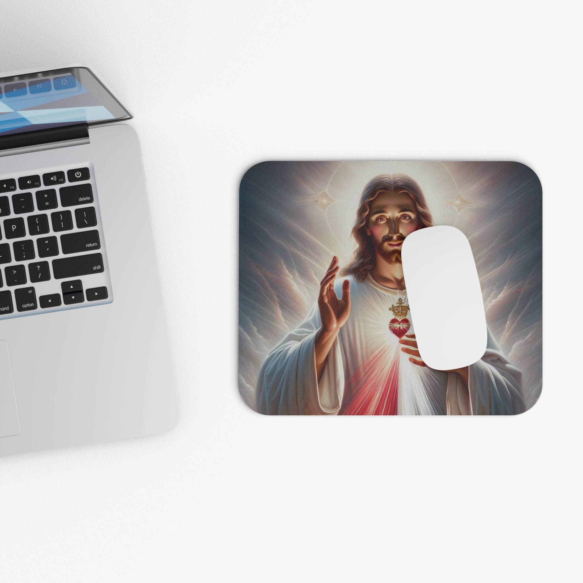 Divine Mercy Mouse Pad Jesus Mouse Pad Catholic Mouse Pad Religious ...