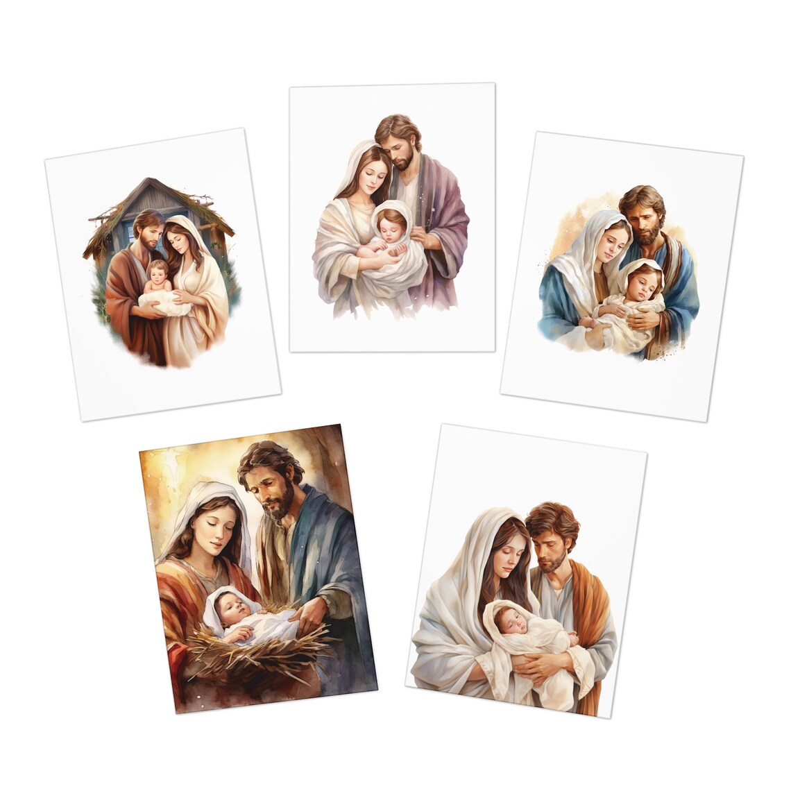 Christmas Greeting Cards Set | Nativity Greeting Cards | Catholic ...