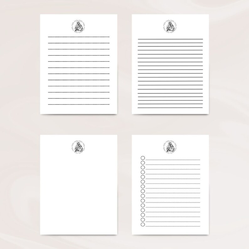 Printable Catholic Stationary Holy Family Stationary Writing Paper ...