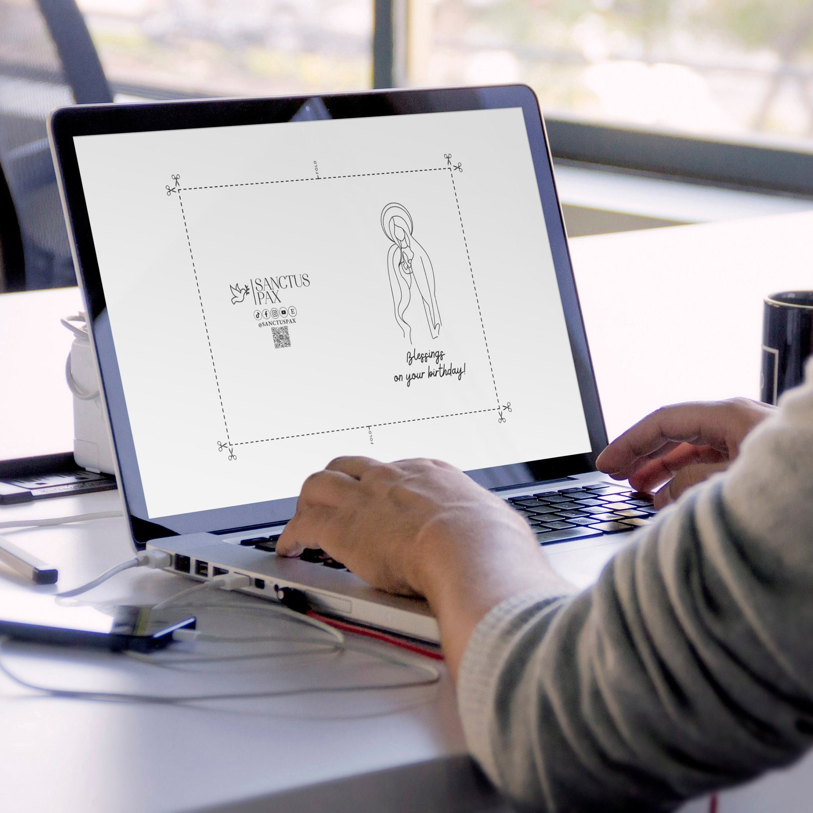 Printable Blessings on Your Birthday Card Instant Download Virgin Mary ...