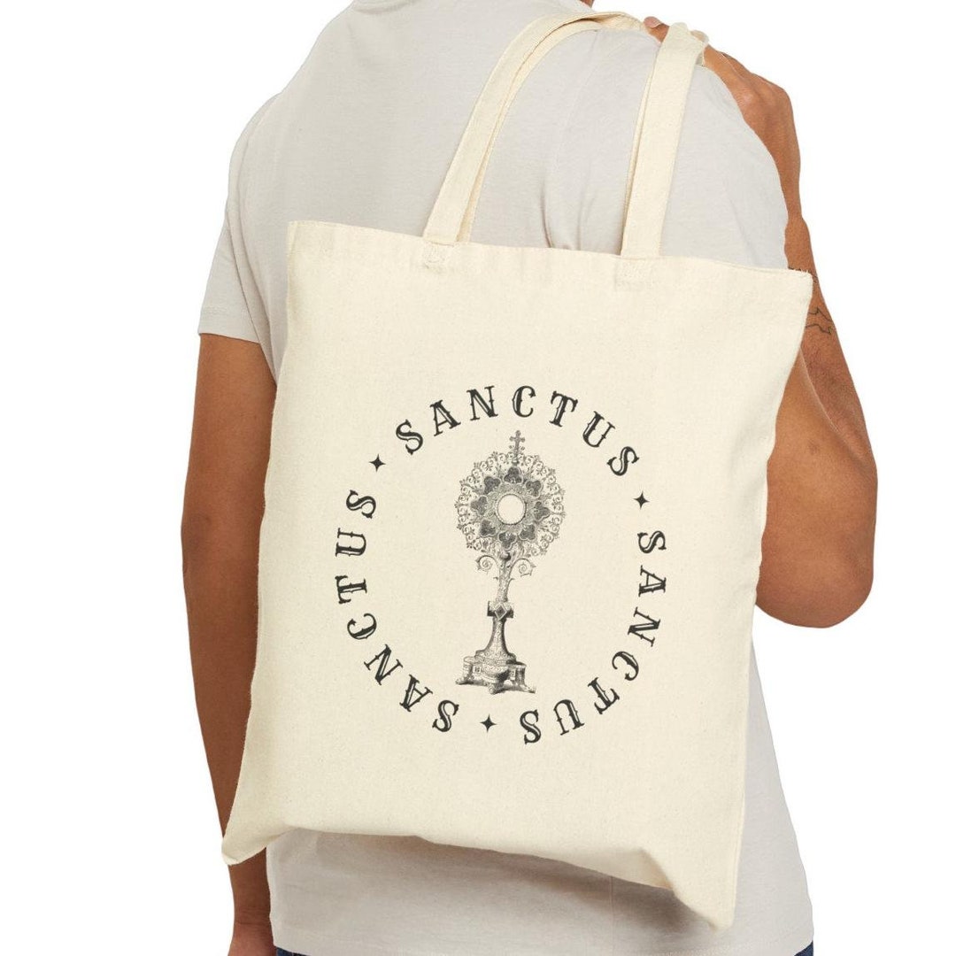 Adoration Tote Bag Religious Bag Sanctus Canvas Tote Bag Religious Gift ...