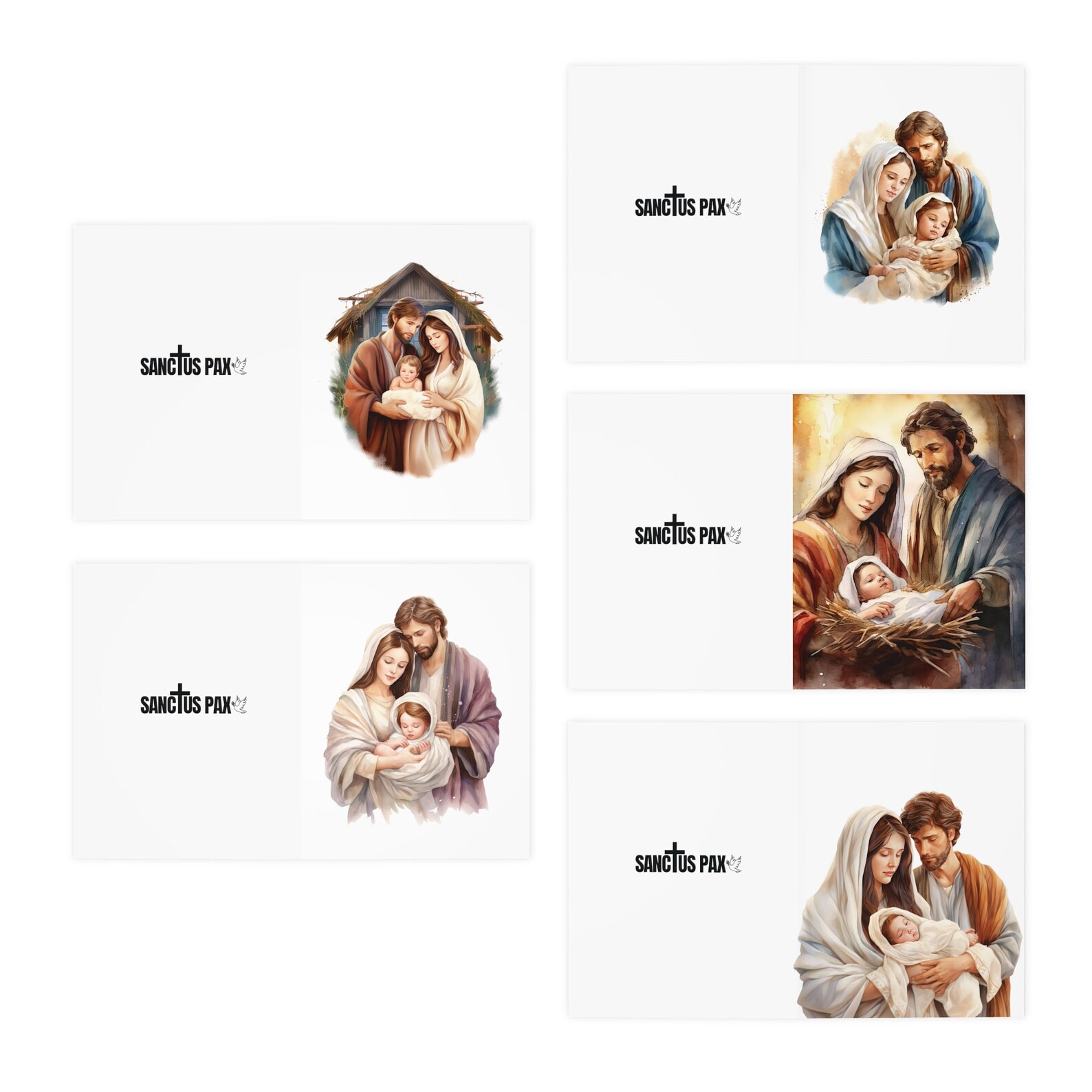 Christmas Greeting Cards Set | Nativity Greeting Cards | Catholic ...
