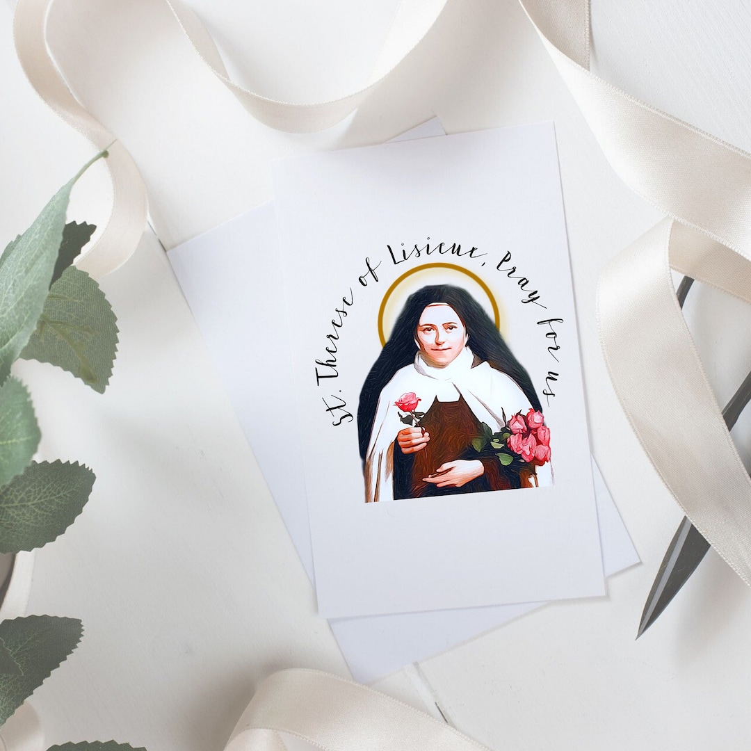 PRINTABLE St. Therese of Lisieux Card INSTANT DOWNLOAD the Little ...