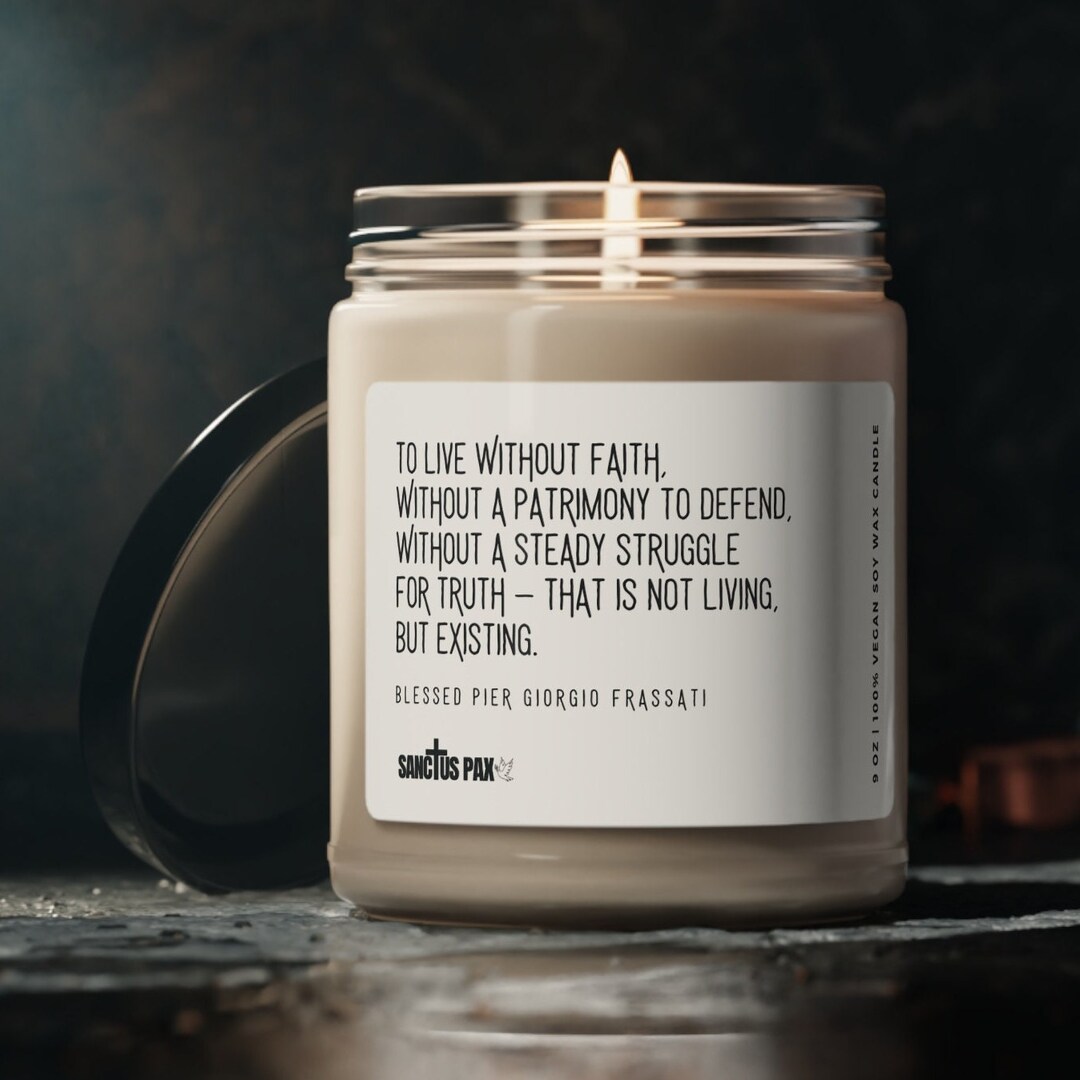 Blessed Pier Giorgio Frassati Prayer Candle | Catholic Scented Soy ...