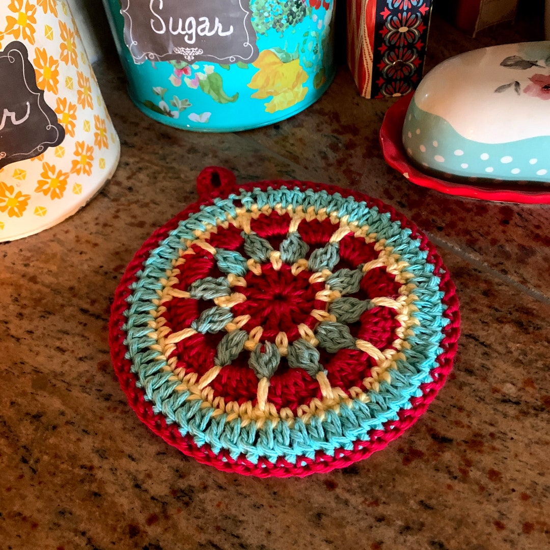 Crochet Pattern mandala Potholder - Etsy