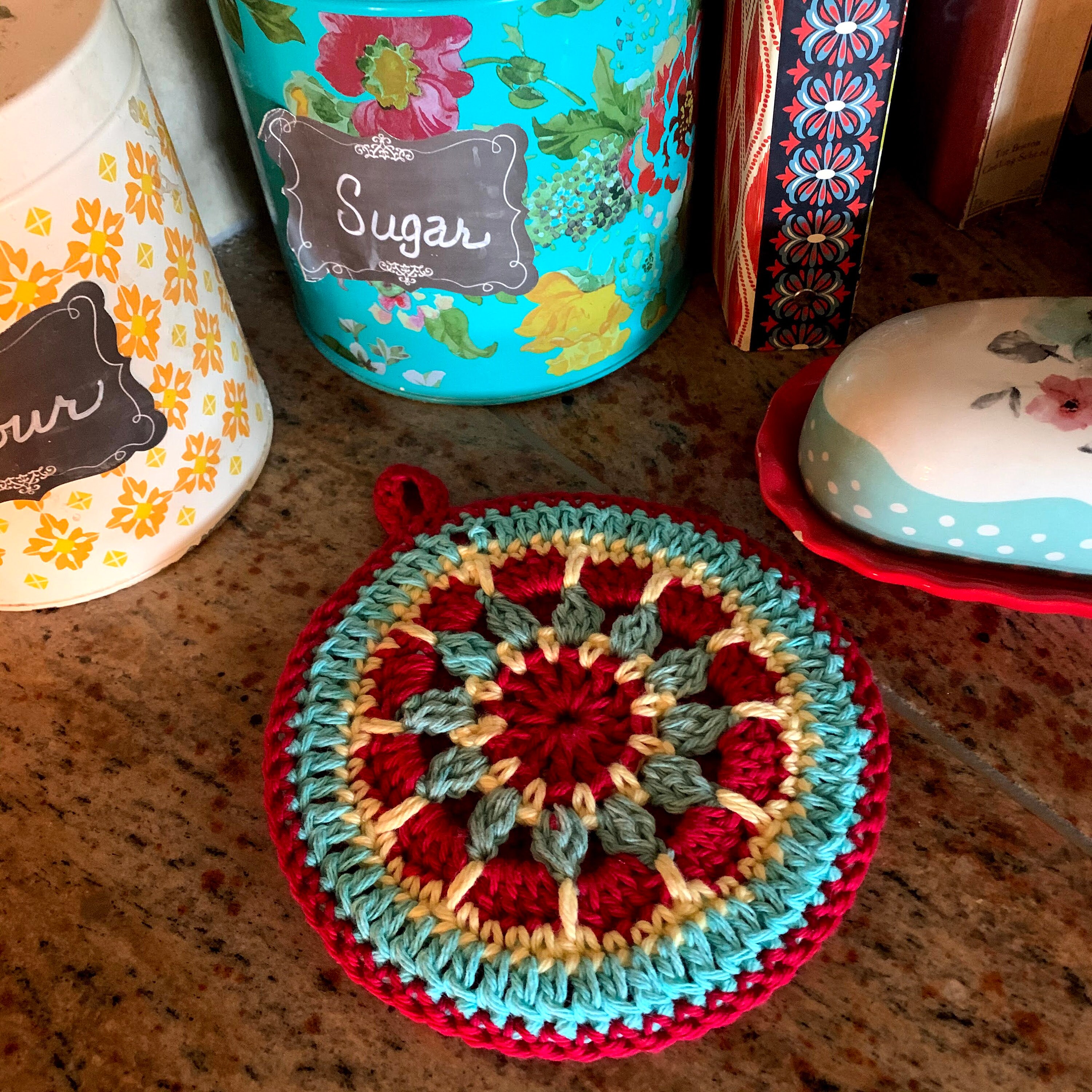 Crochet Pattern mandala Potholder | Etsy