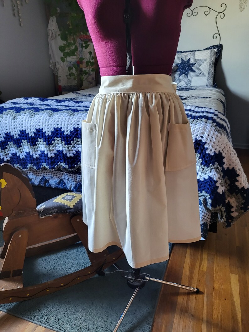 Vintage Style Half Apron With Pockets - Etsy