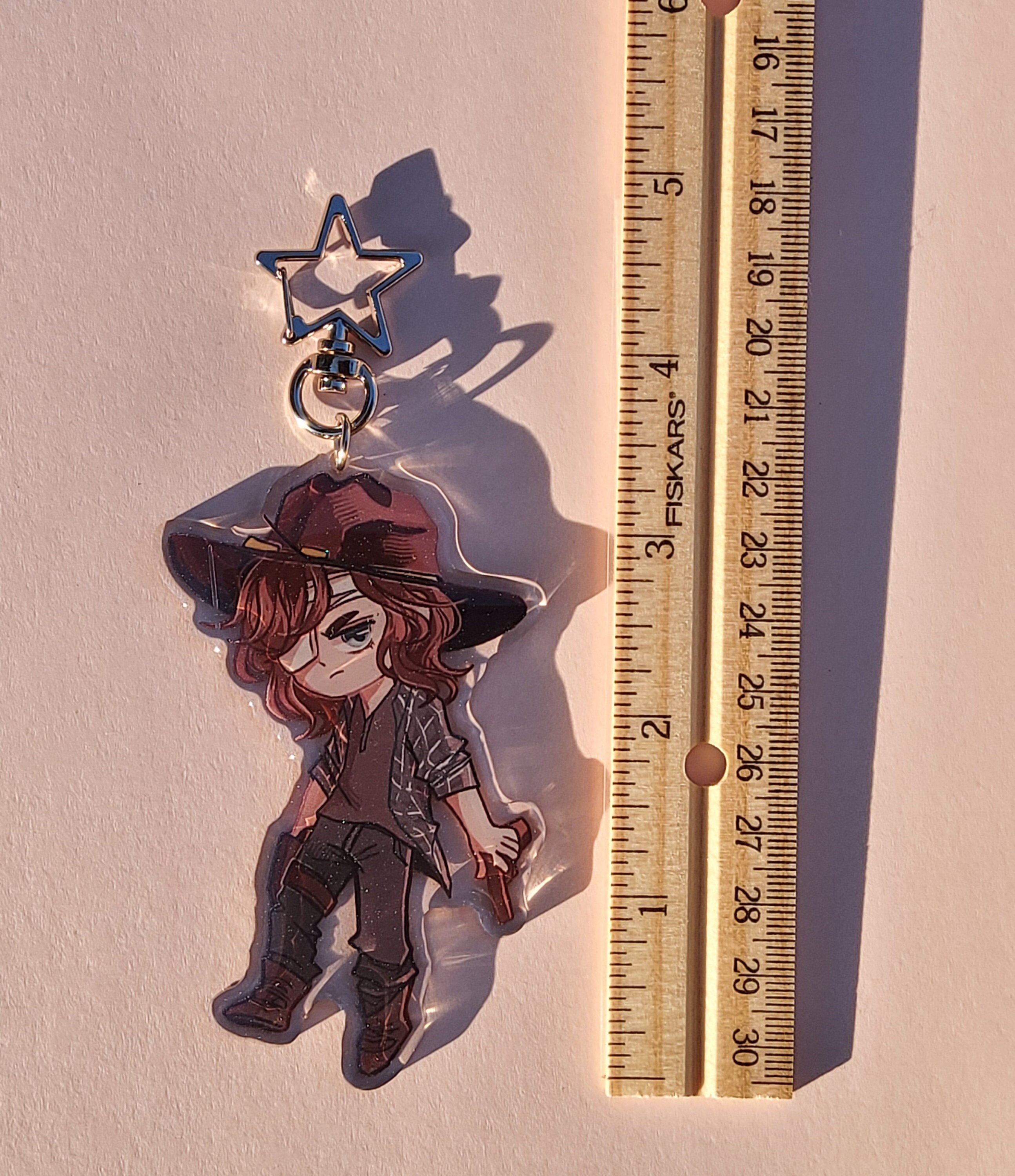 Michonne and Carl Grimes the Walking Dead Acrylic Keychain Charm - Etsy
