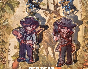 Arthur Morgan Acrylic Keychain Red Dead Redemption Inspired RDR2 - Etsy