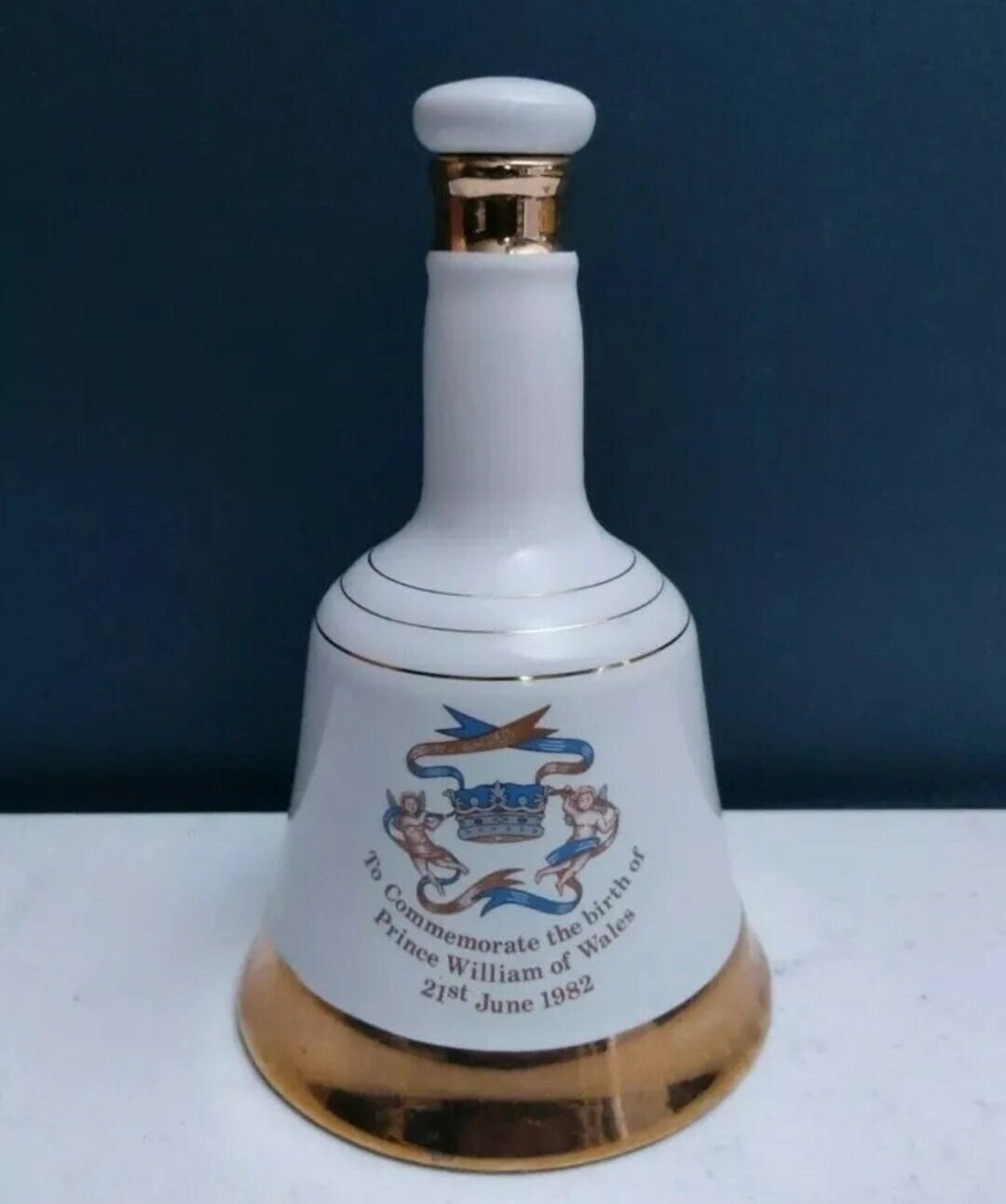 1982 Wade Bell's Whisky Decanter 50cl Commemorating Birth of Prince ...