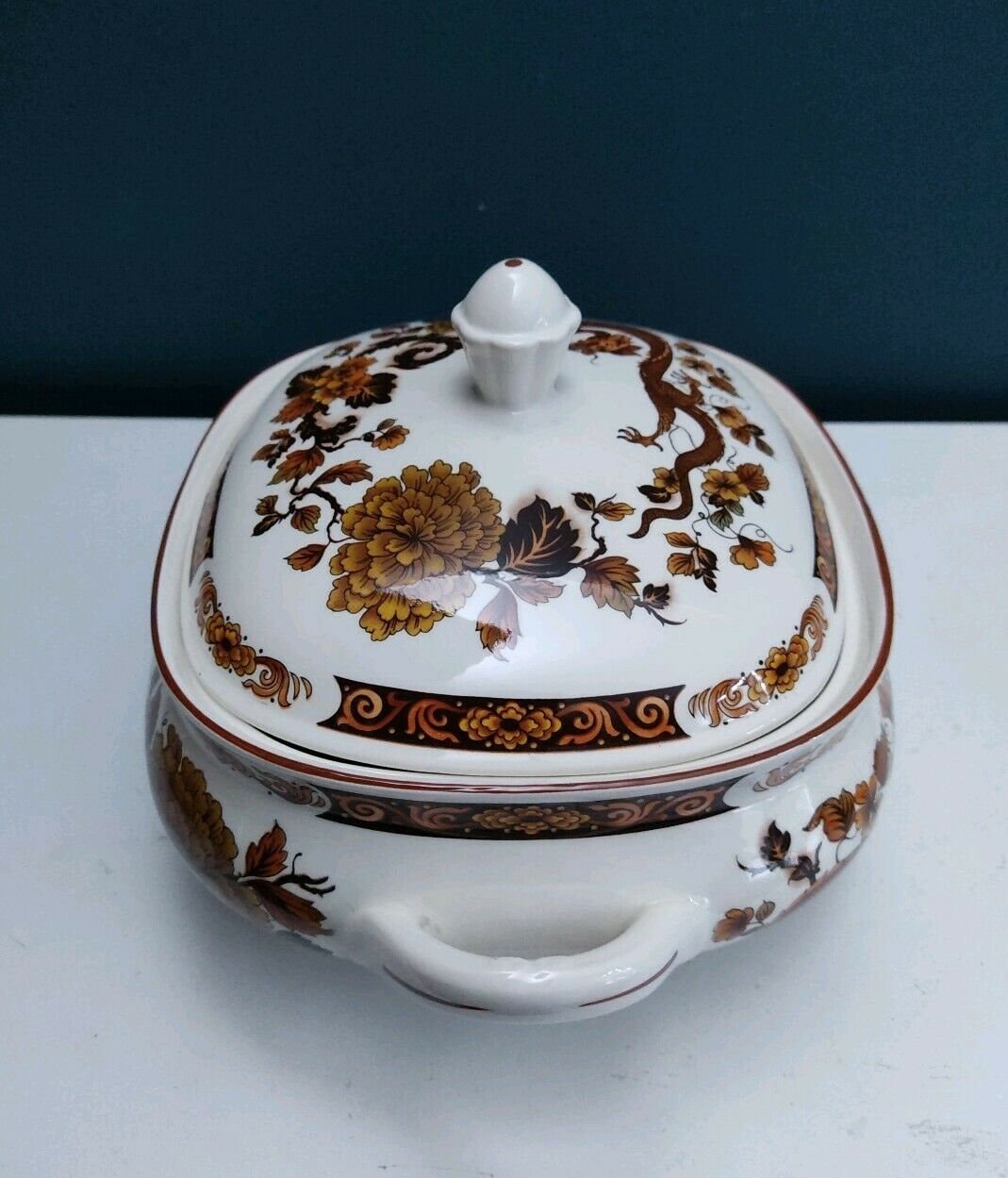 Vintage Myott Meakin Franciscan Dynasty Dragon of Knowloon Vegetable ...