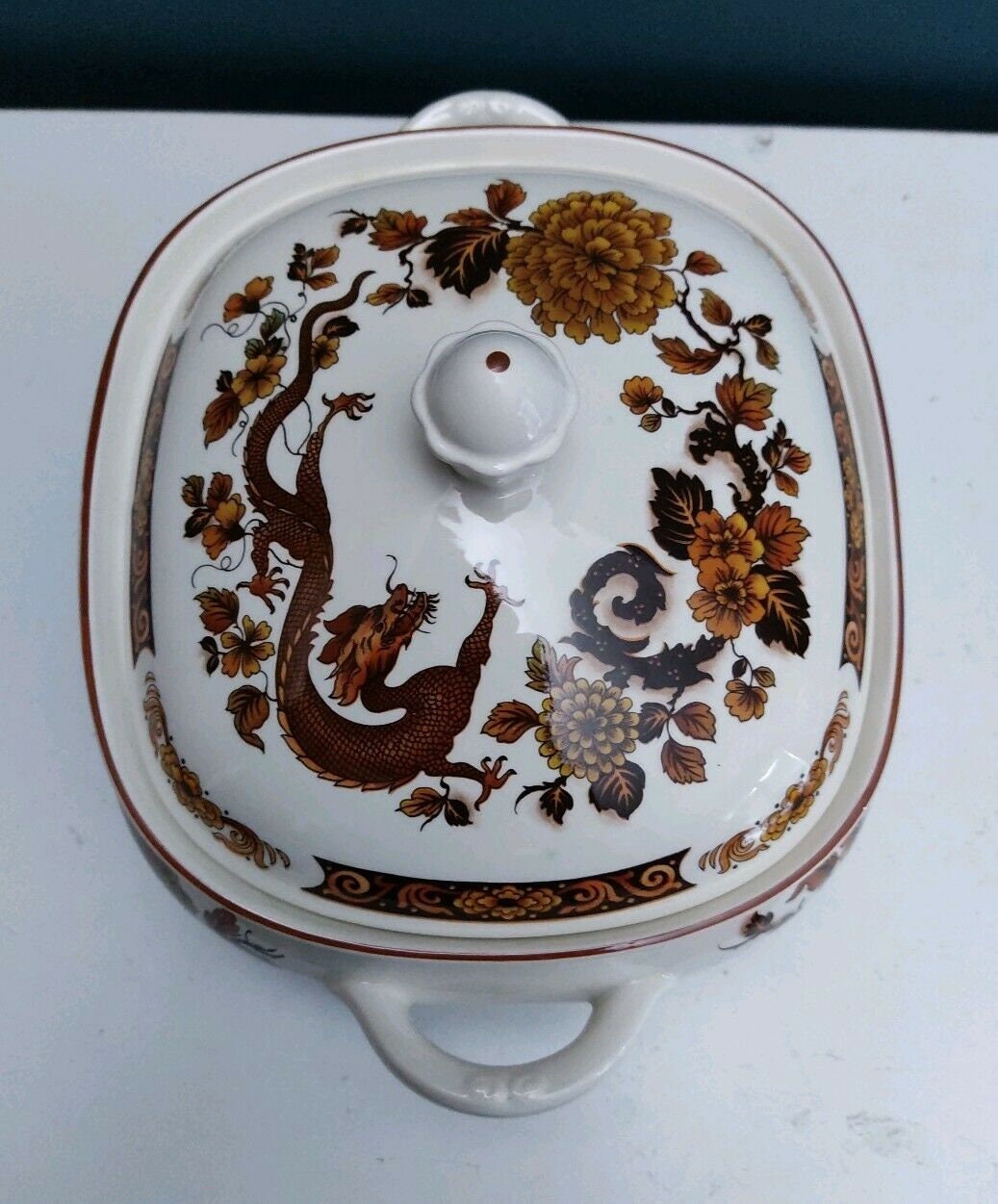 Vintage Myott Meakin Franciscan Dynasty Dragon of Knowloon Vegetable ...