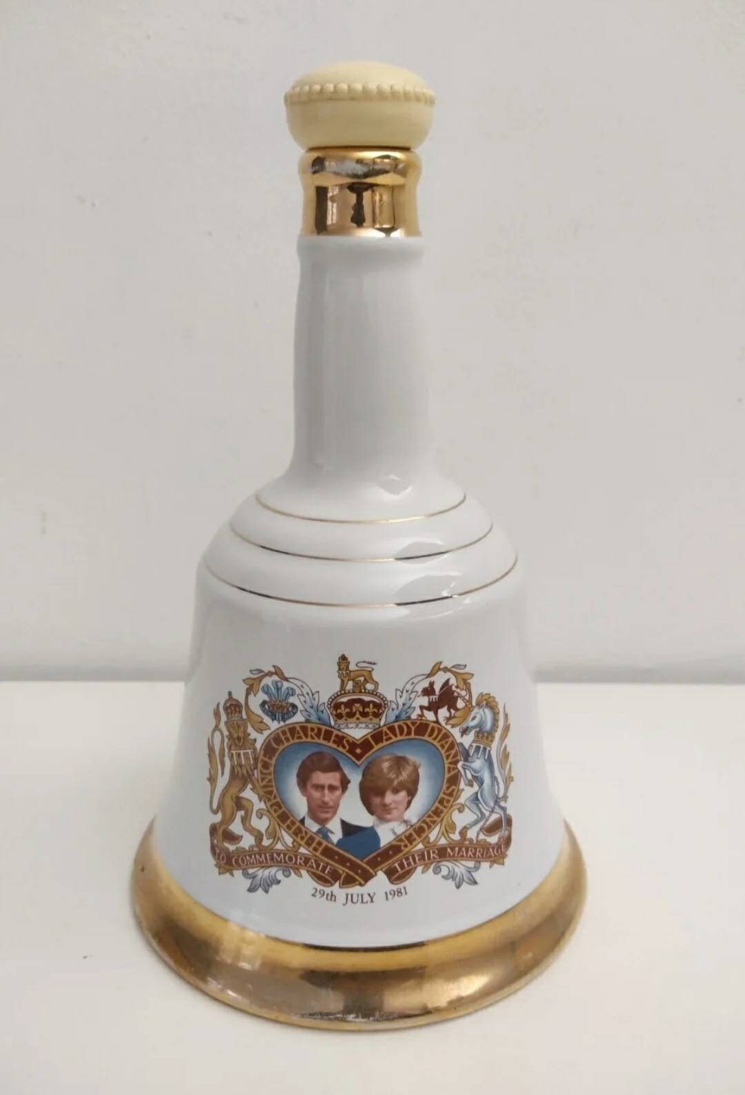 Wade Bell's Whisky Decanter Bottle 75cl Commemorating Lady Diana ...