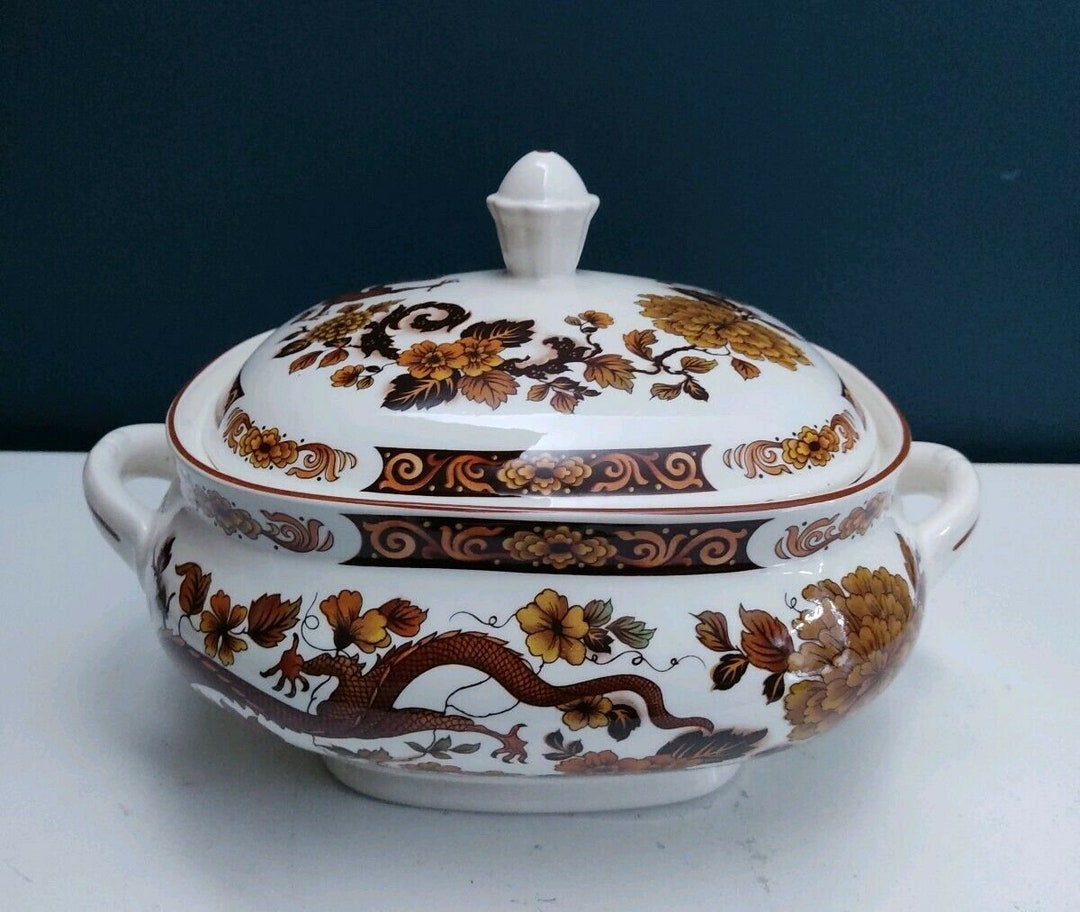 Vintage Myott Meakin Franciscan Dynasty Dragon of Knowloon Vegetable ...