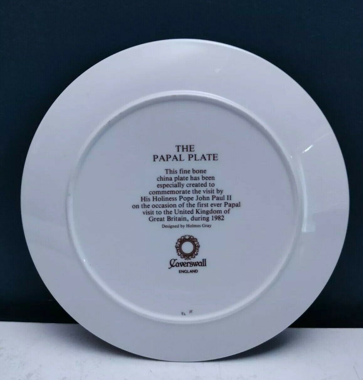 1982 Caverswall Commemorative Papal Plate Visit of Pope John - Etsy UK