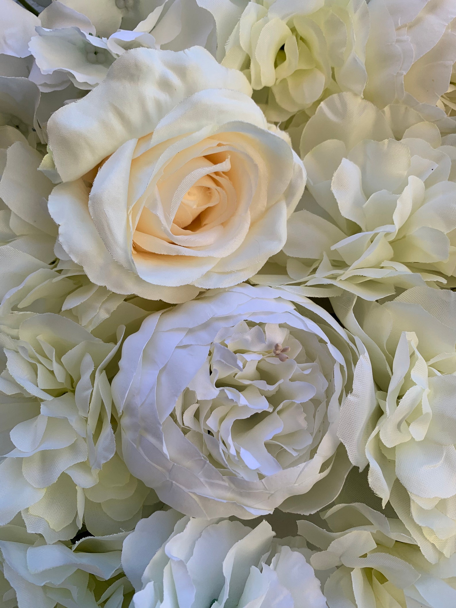 DREAM Ivory Flower Wall Panel 40x60cm: Ivory Peonies - Etsy