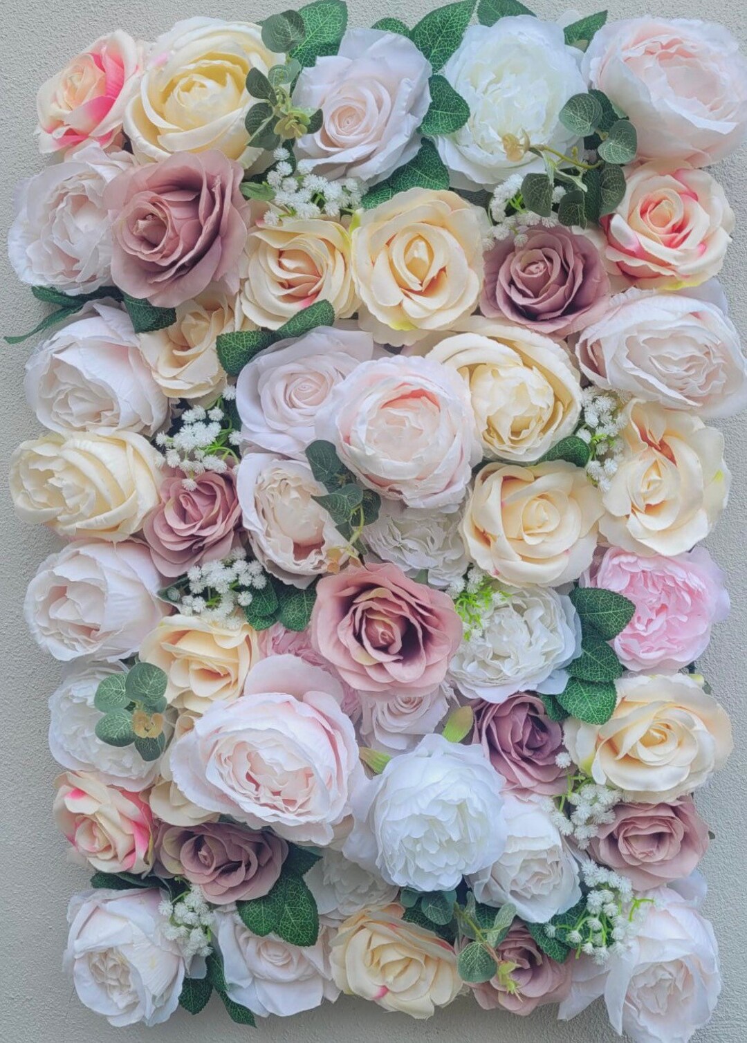 RESTOCKED Bespoke Flower Wall Panel 40x60cm: Neutral Flowers - Etsy