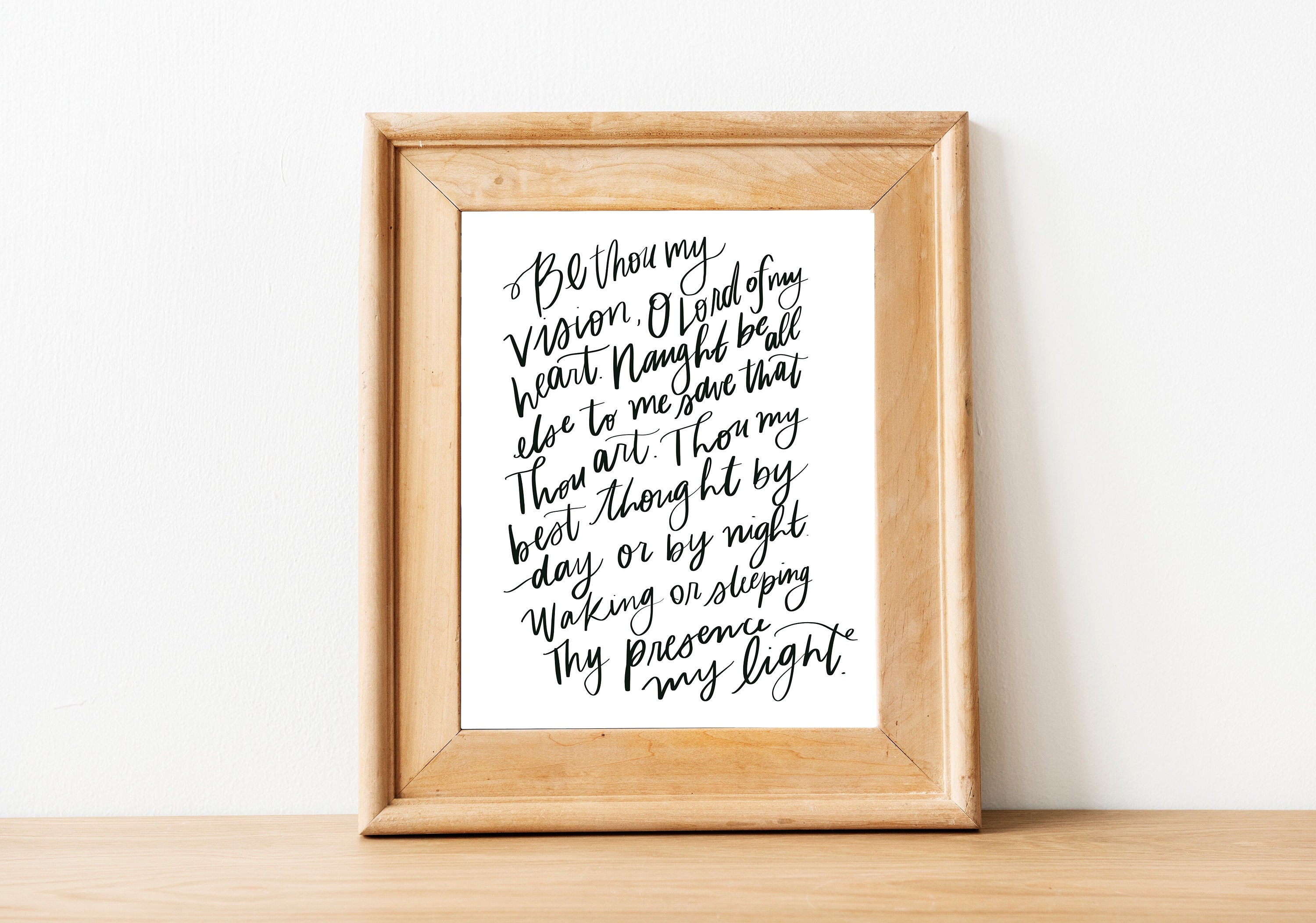 Be Thou My Vision - Printable - Poster - Handmade - Instant Digital ...