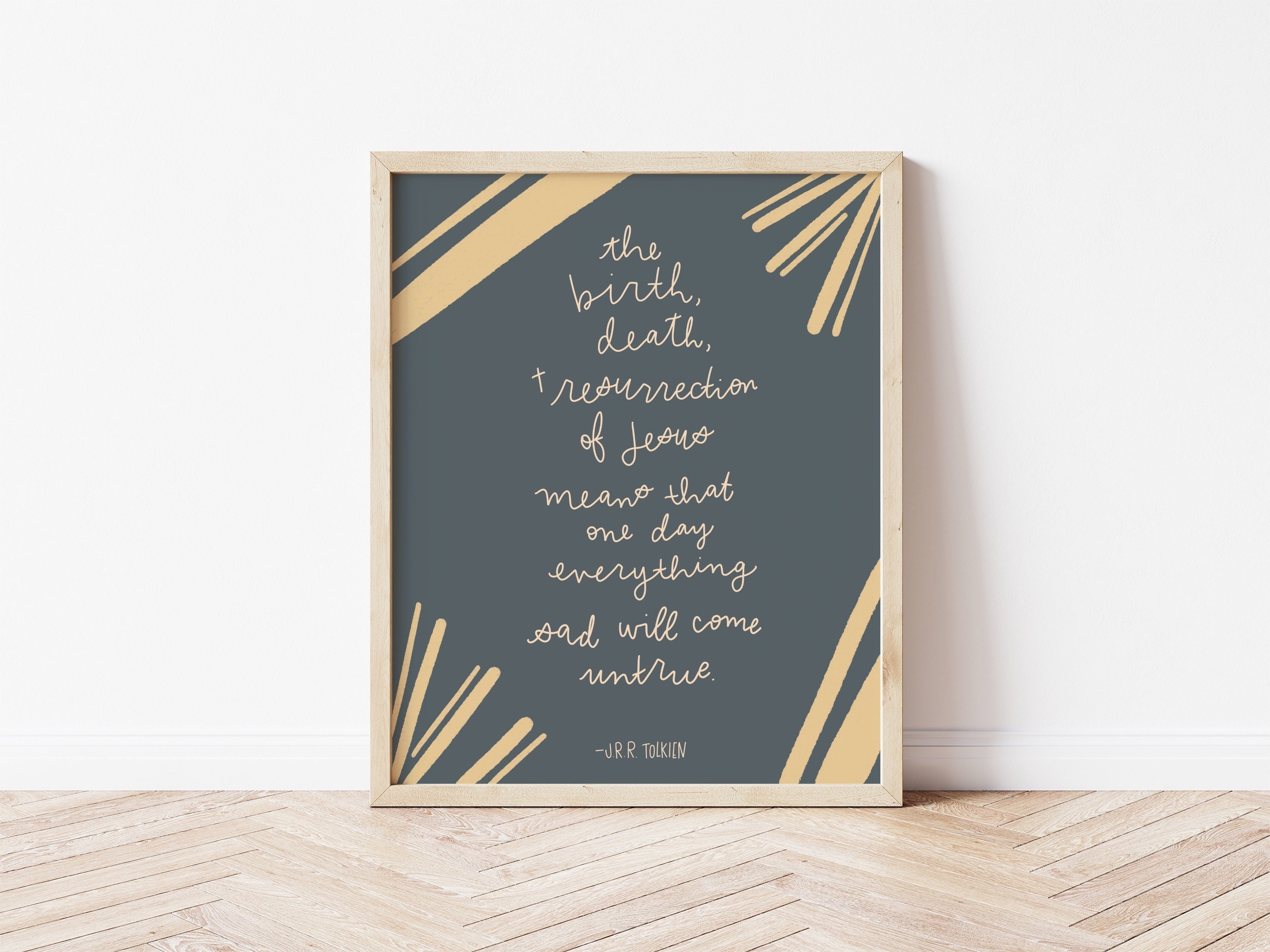 Everything Sad Will Come Untrue Tolkien Quote Printable Handmade ...
