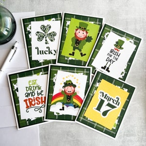 Set of 6 Handmade St. Patrick’s Day Cards! Card Set With Envelopes. Fun ...