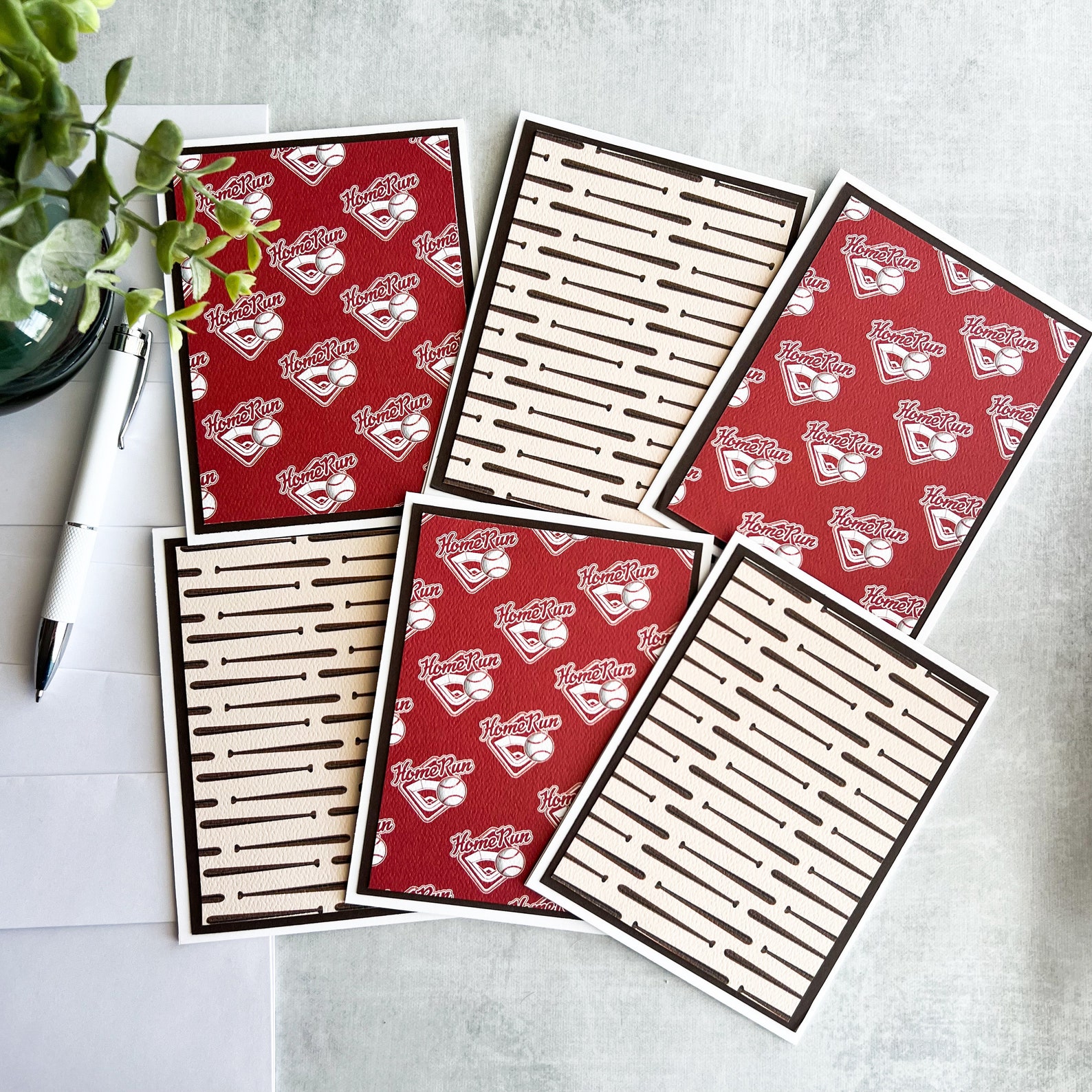 Baseball Card Set of Baseball Cards Baseball Card for Friend Boxed Card ...