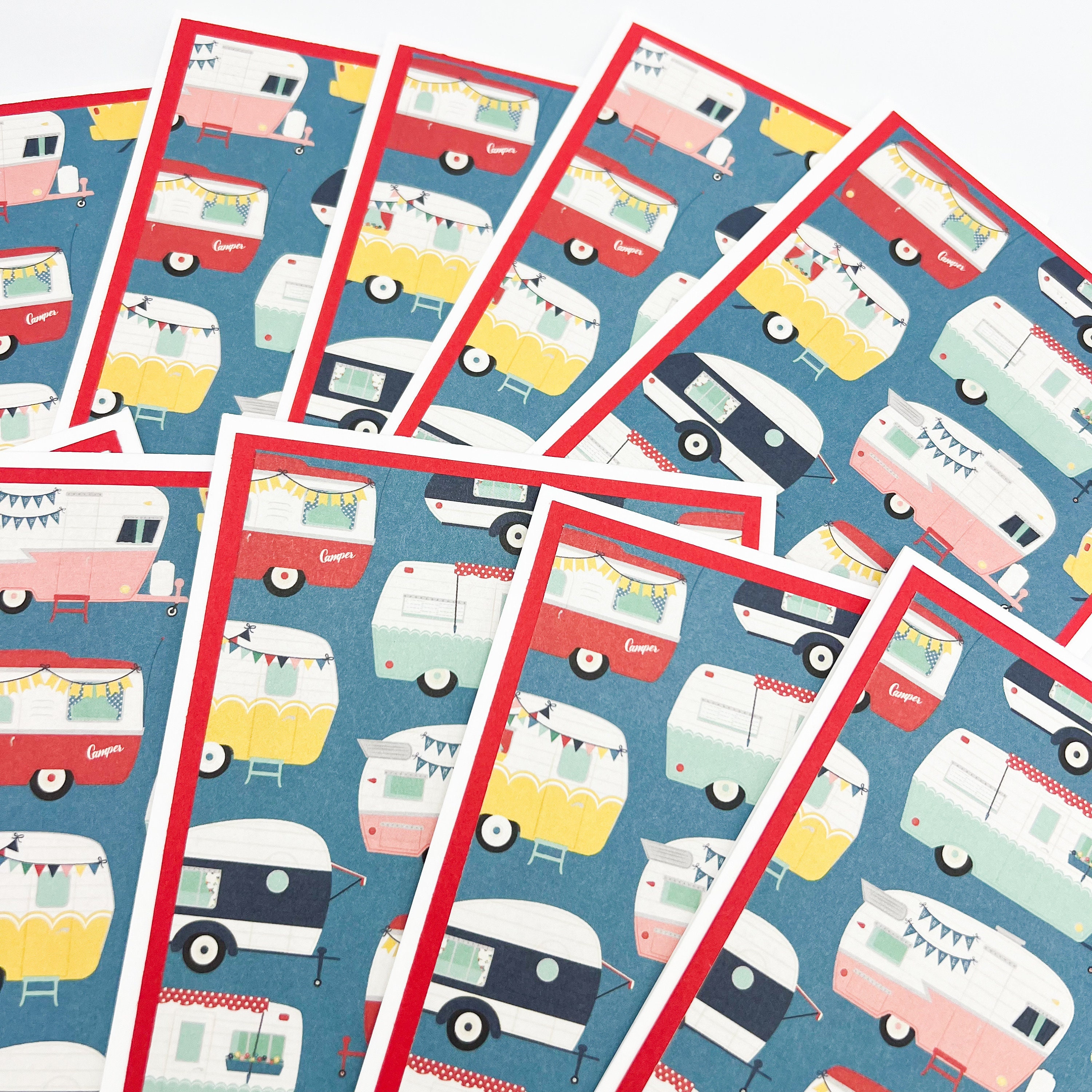 Set of 10 Handmade, Adorable Retro RV Camper Cards! Trailer Camp Life ...
